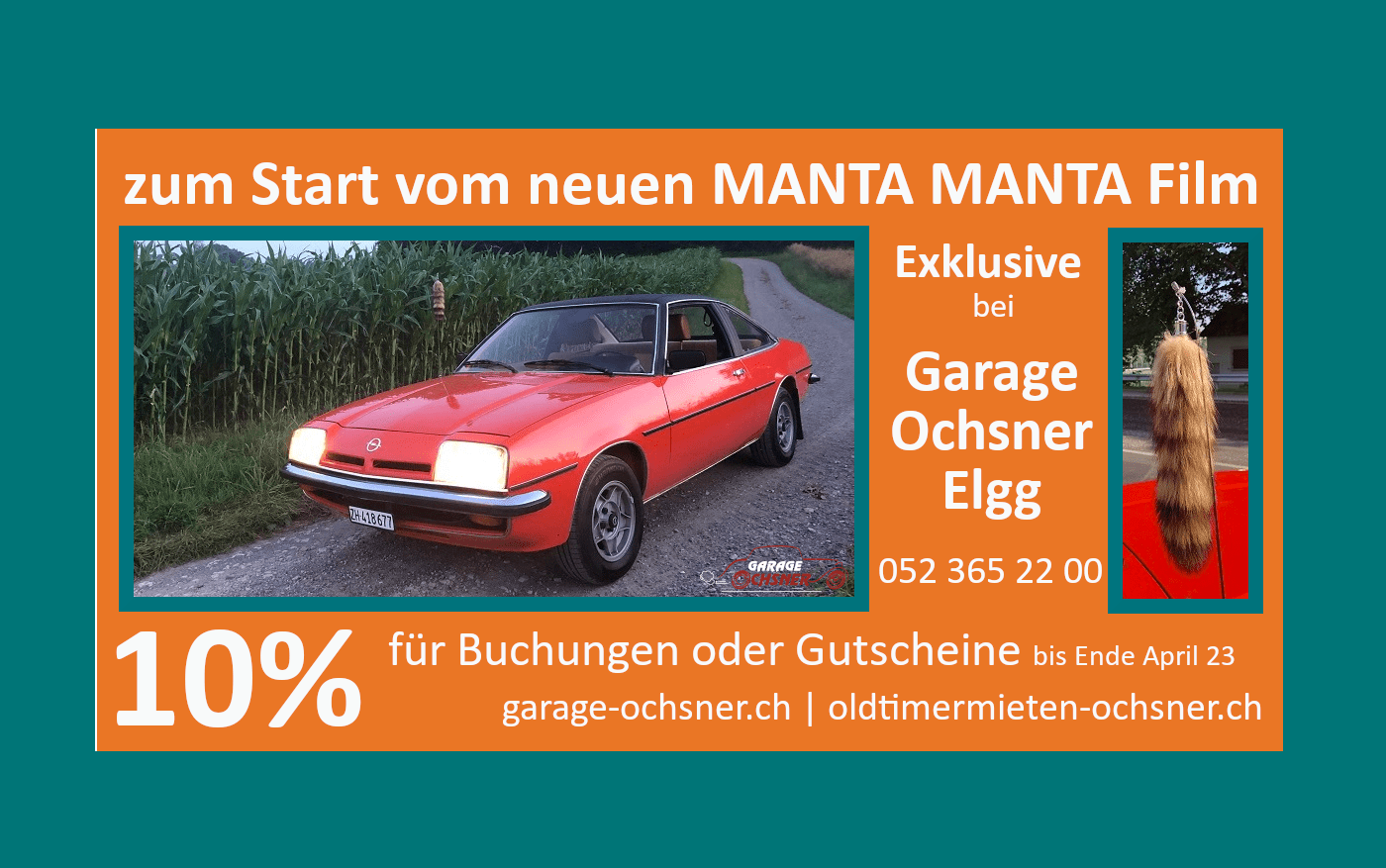 Manta, Manta - Oldtimermieten